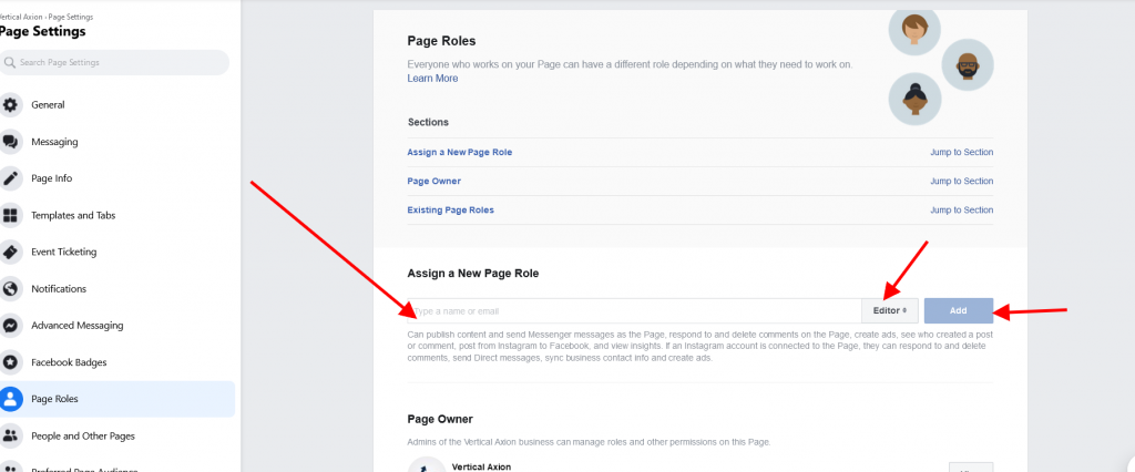 Facebook Setup - Vertical Axion